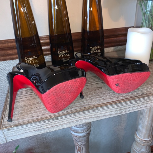 Christian Louboutin | Shoes | Christian Louboutin Red Bottom Lady Peep ...